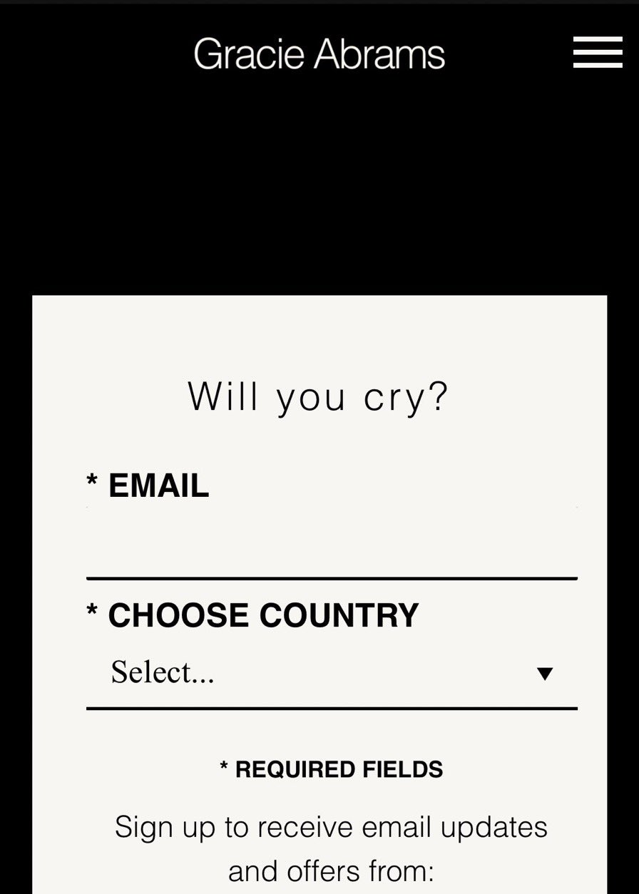 Gracie Abrams Will You Cry Lyrics Genius Lyrics